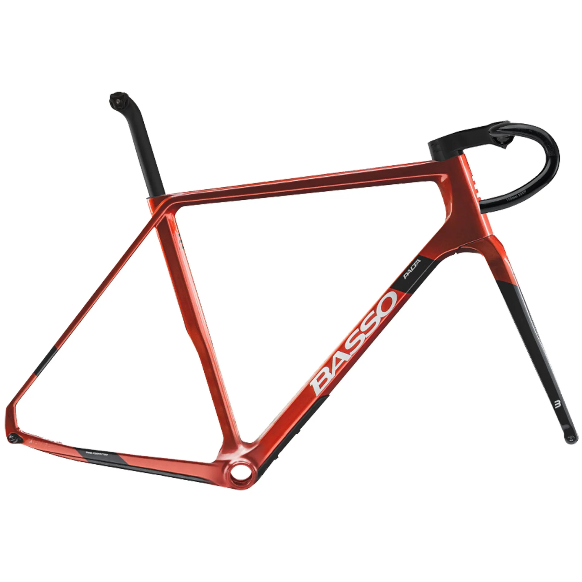 Basso PALTA II Disc Carbon Gravel Frameset in Candy Red