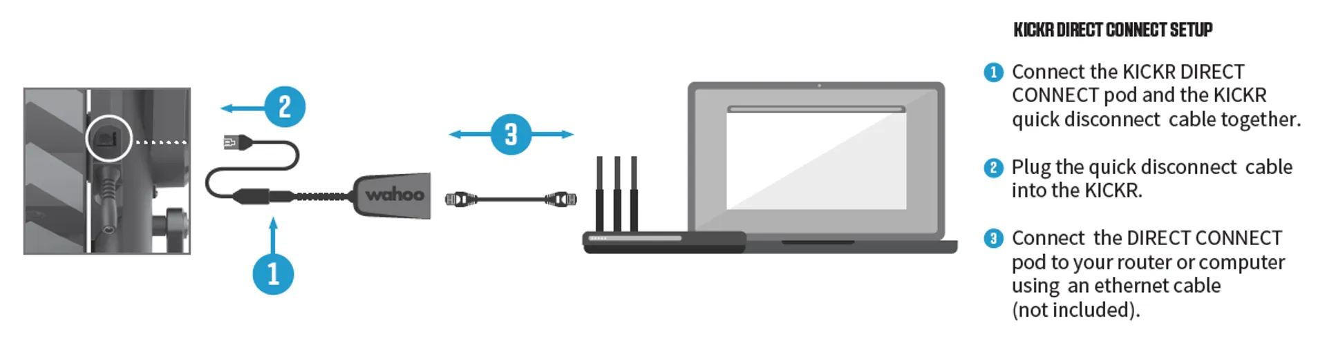 Wahoo Kickr V5 DIRECT CONNECT Cable