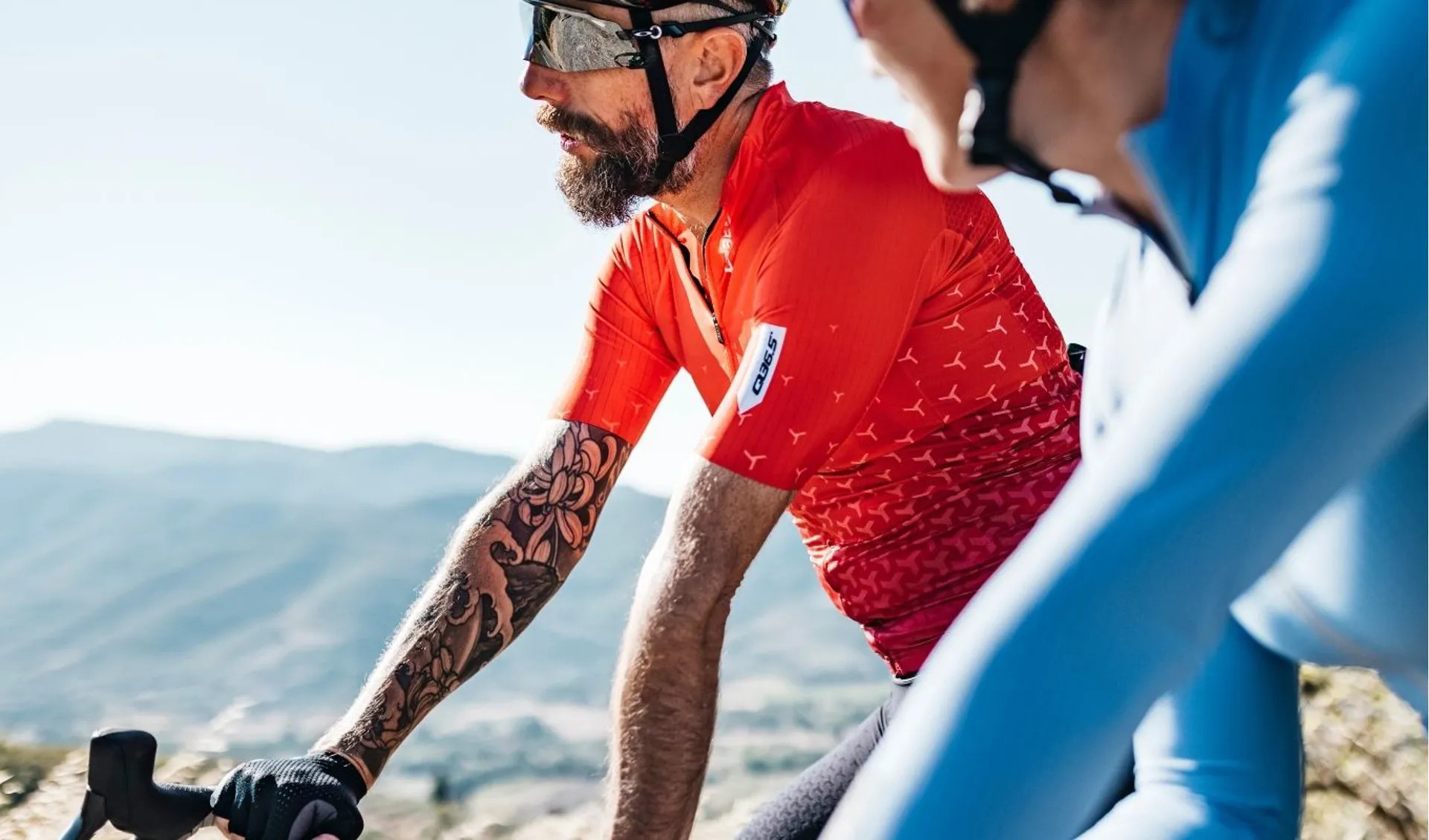 Q36.5 Mens Short Sleeve Cycling Jersey R2 : Y FLUO RED