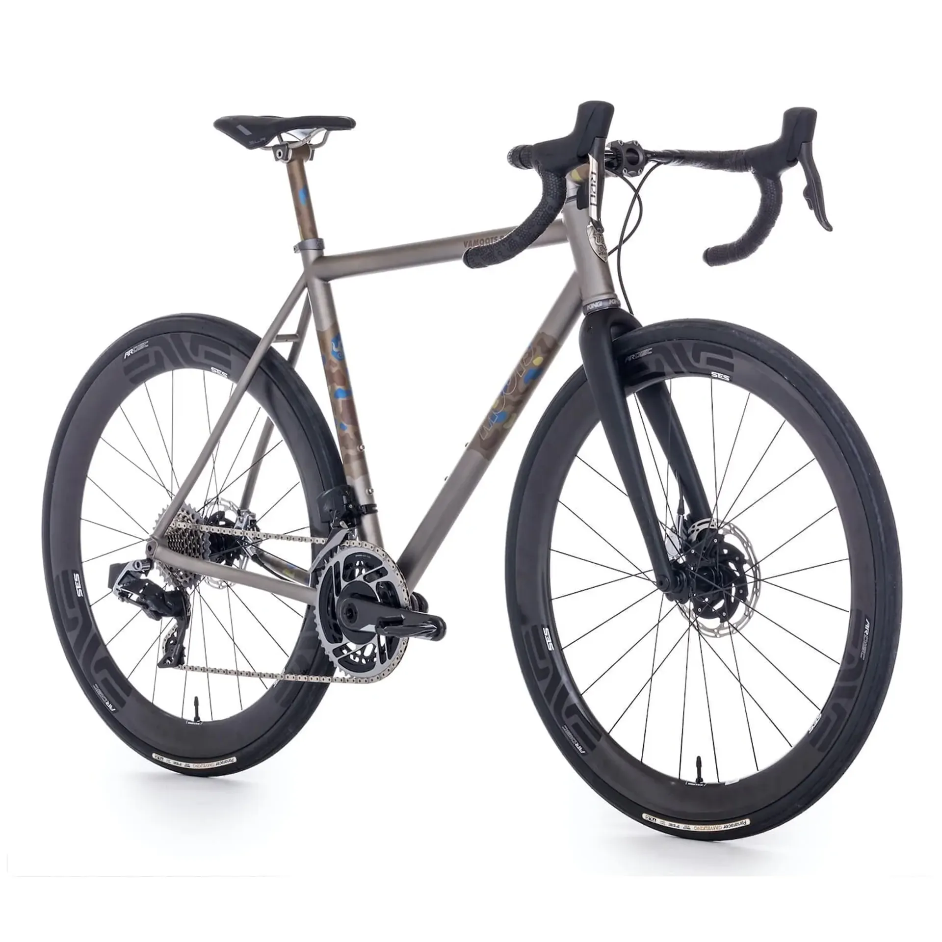 Moots Vamoots RCS Titanium Disc Frame and Kit : Di2 : Brushed Ti