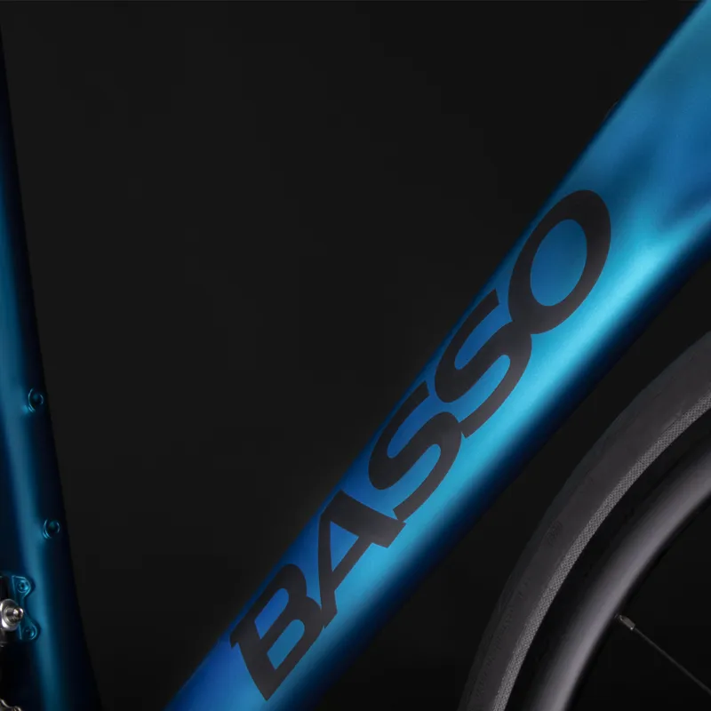 2022 Basso VENTA Rim Brake Carbon Road Bike with 105 in Sea Blue