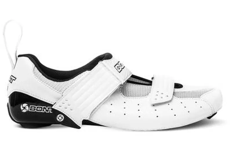 Bont RIOT TR White Carbon Heat Mouldable Triathlon Shoes