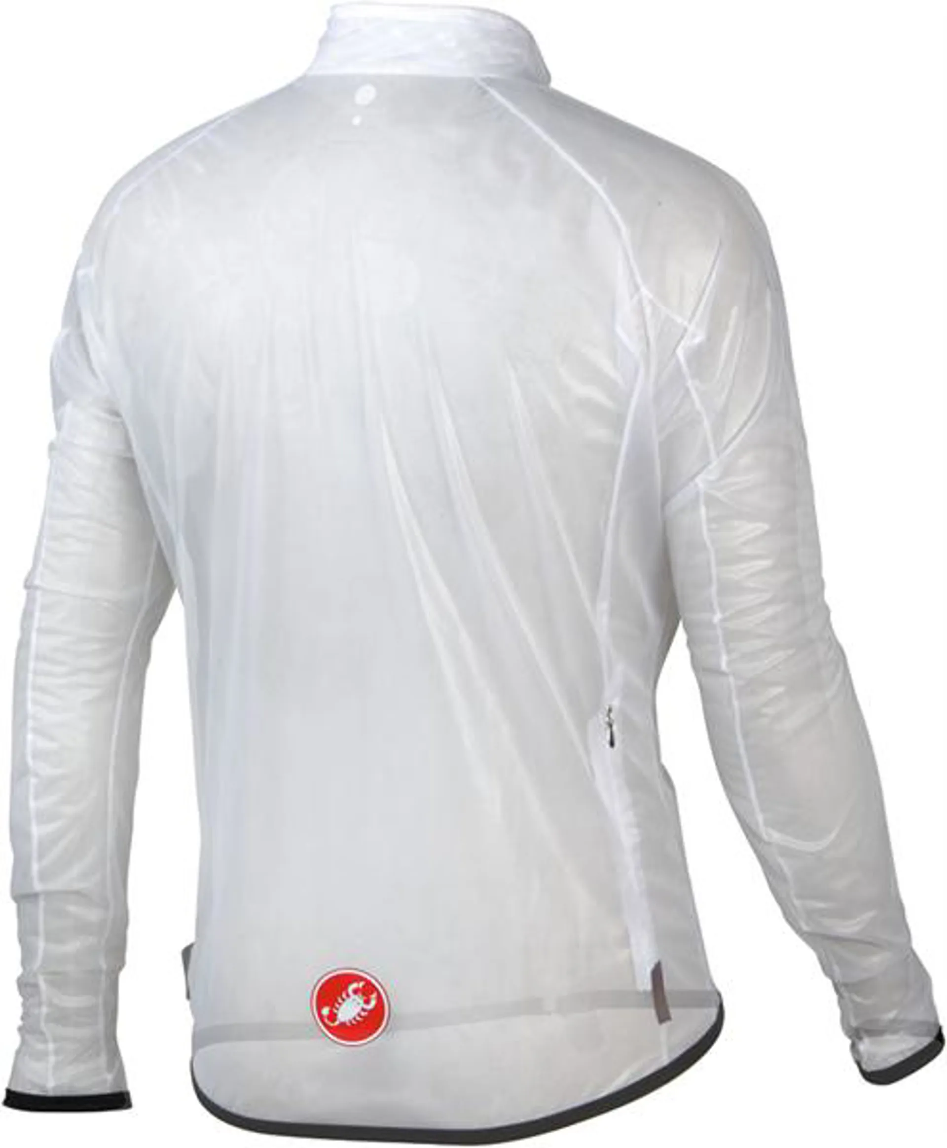 Castelli Sottile Jacket Transparent White. Castelli Long Sleeved Rain ...