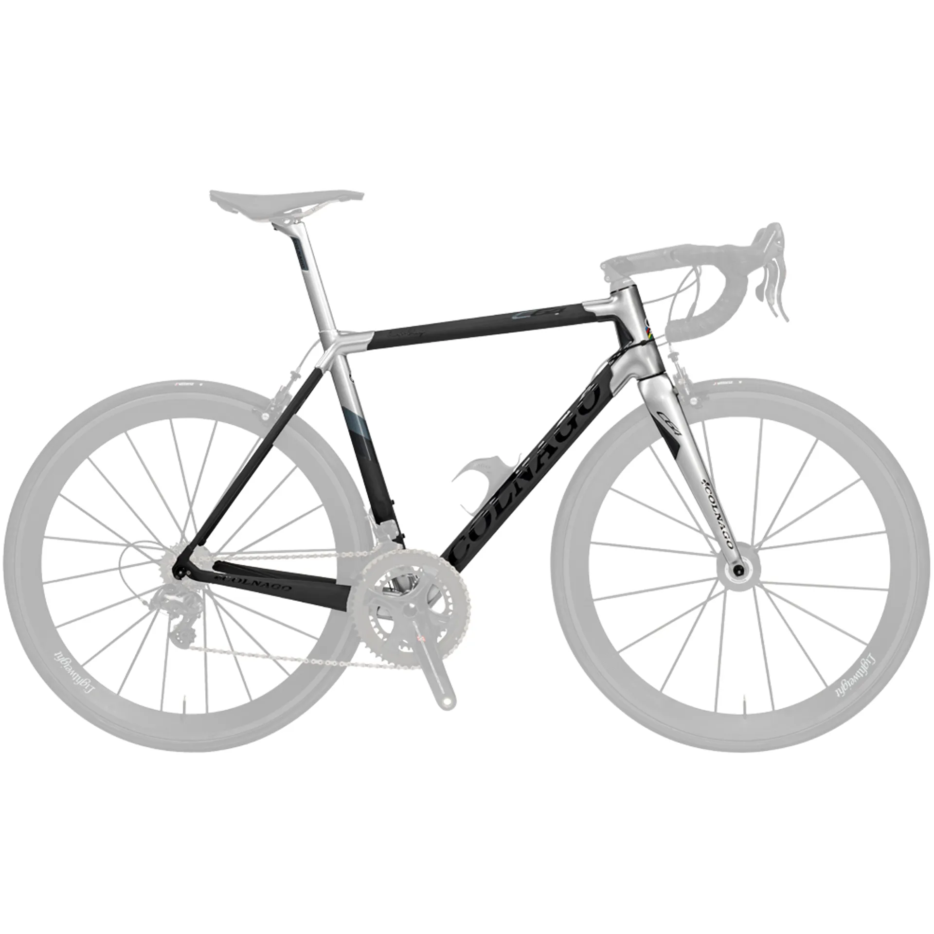 Colnago C64 DISC FRAME : Sloping Geometry : Matte Black / Silver