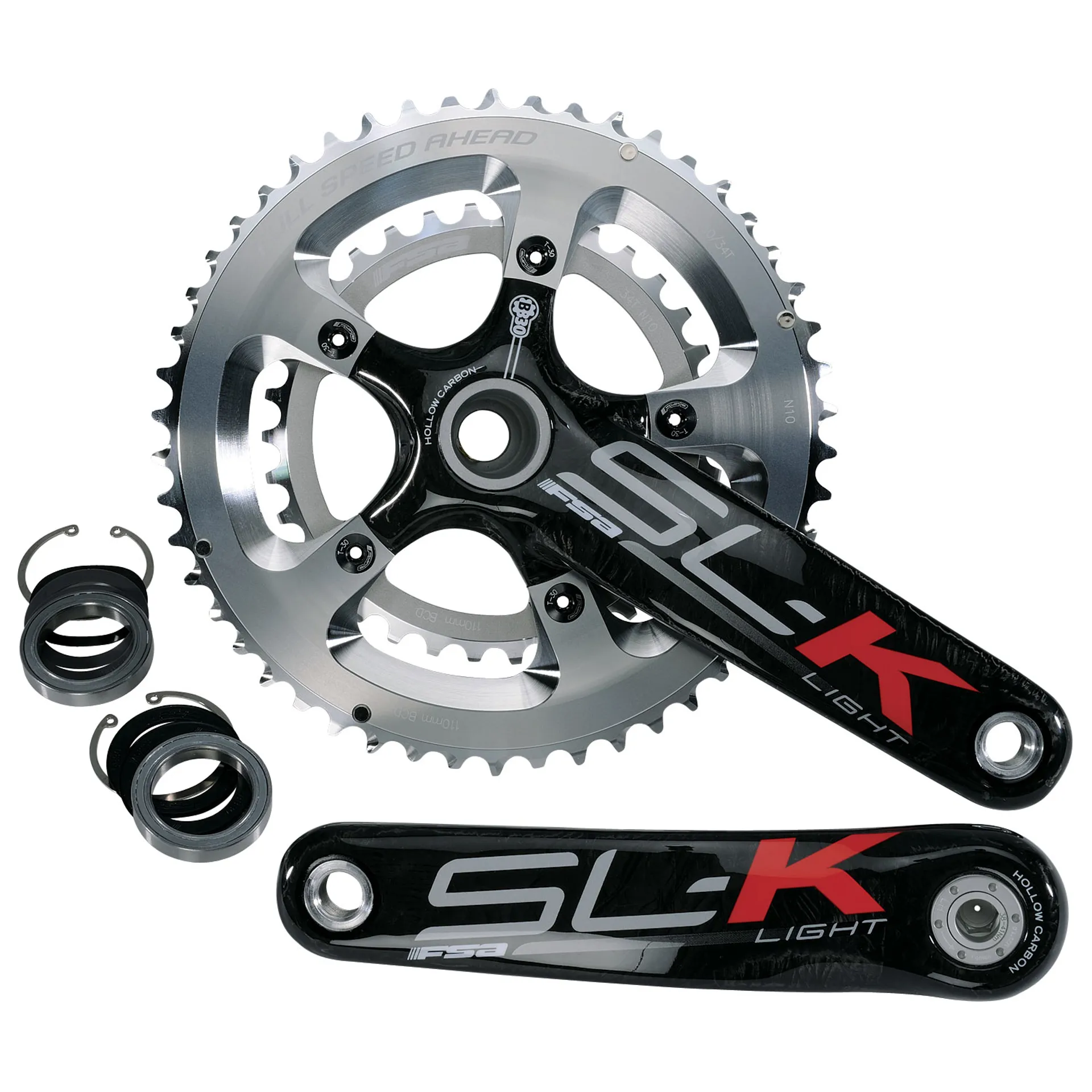 FSA SLK Light BB30 Chainset. Double. 53/39