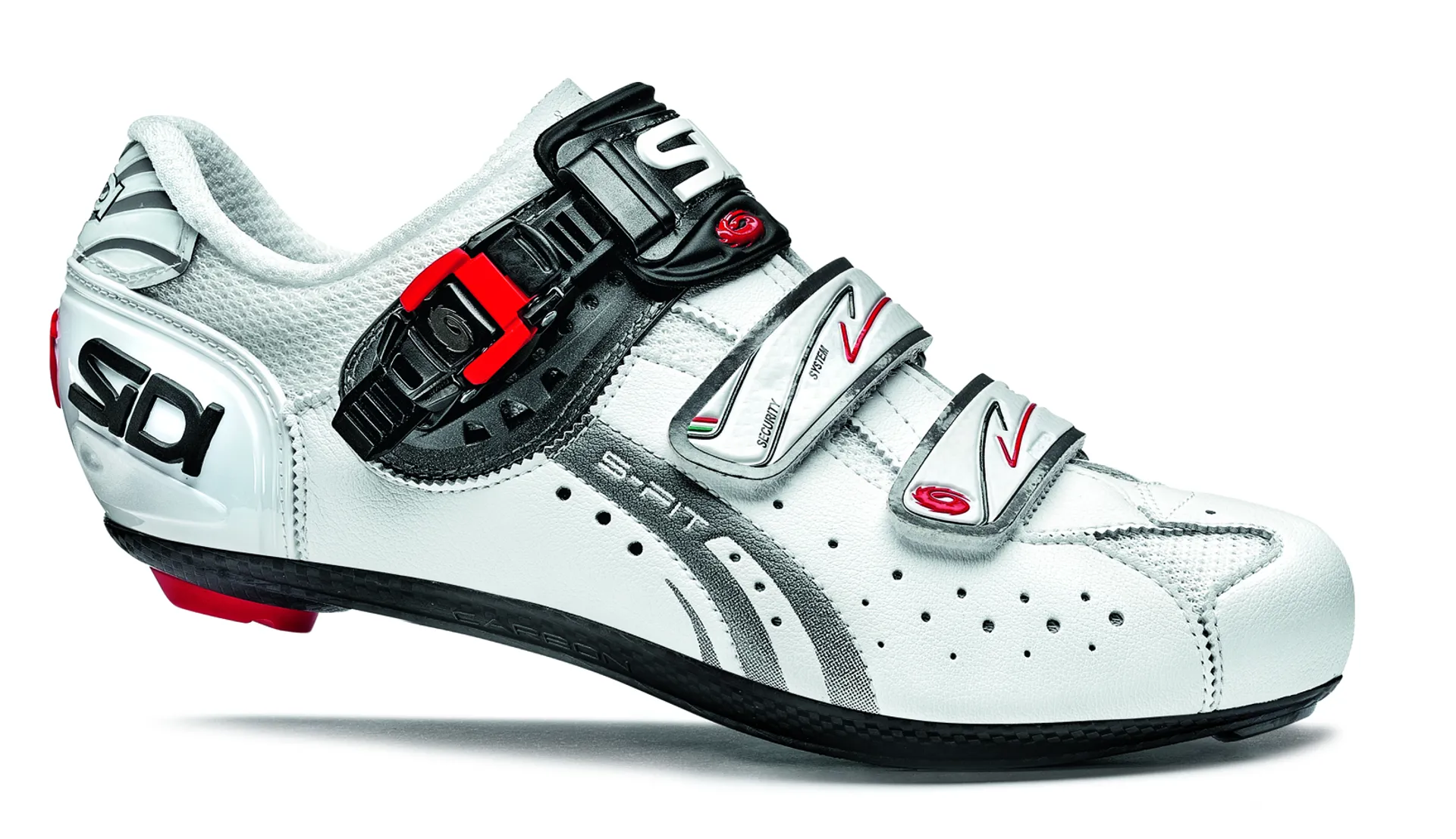 Sidi Genius 5-Fit MEGA Wide Fit Road Cycling Shoes : White/White