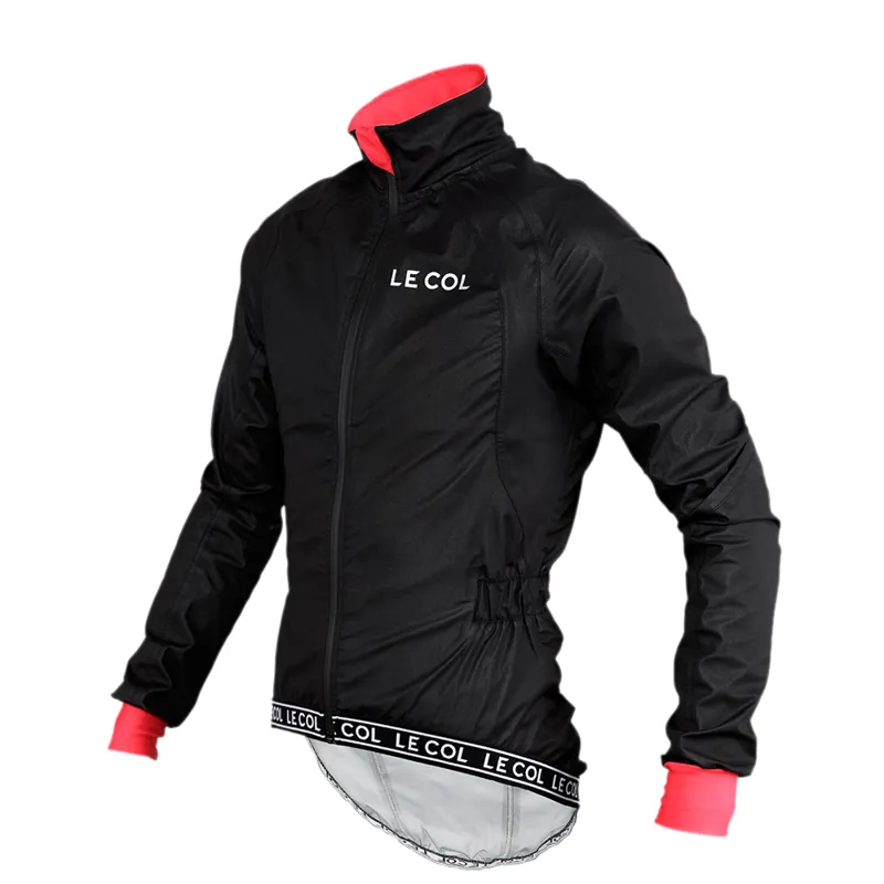 Le Col eVent Waterproof Cycling Rain Jacket : Black / Red