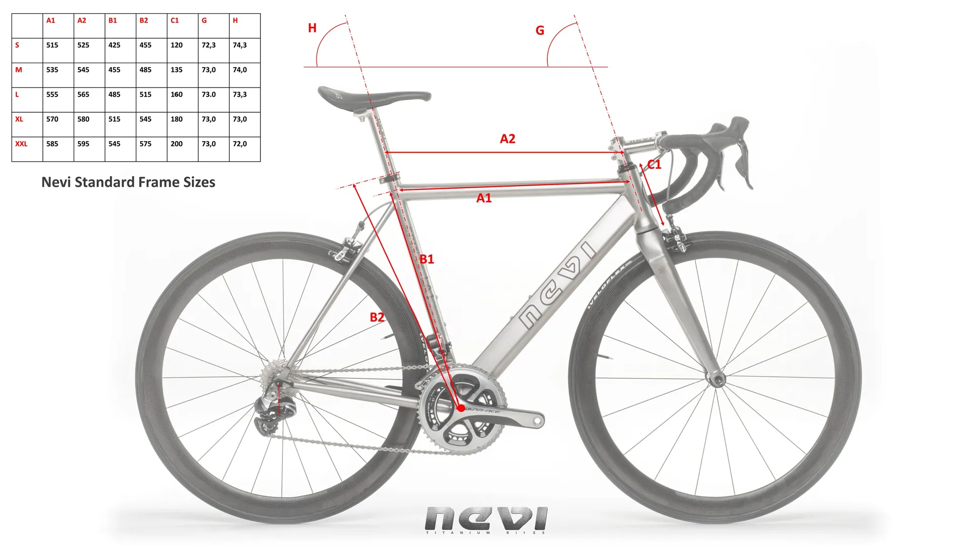 Nevi Bikes Grimsel : Hand Crafted Titanium Endurance Road FRAME