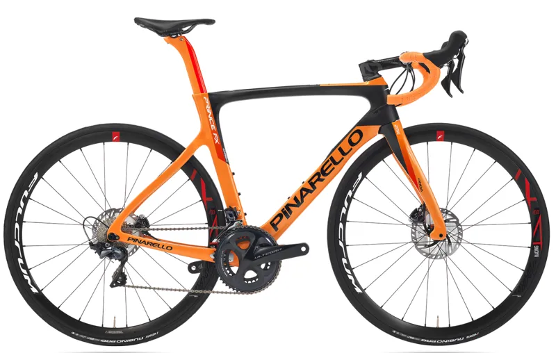 Pinarello PRINCE FX DISC Carbon Road Bike with ULTEGRA Di2 Orange