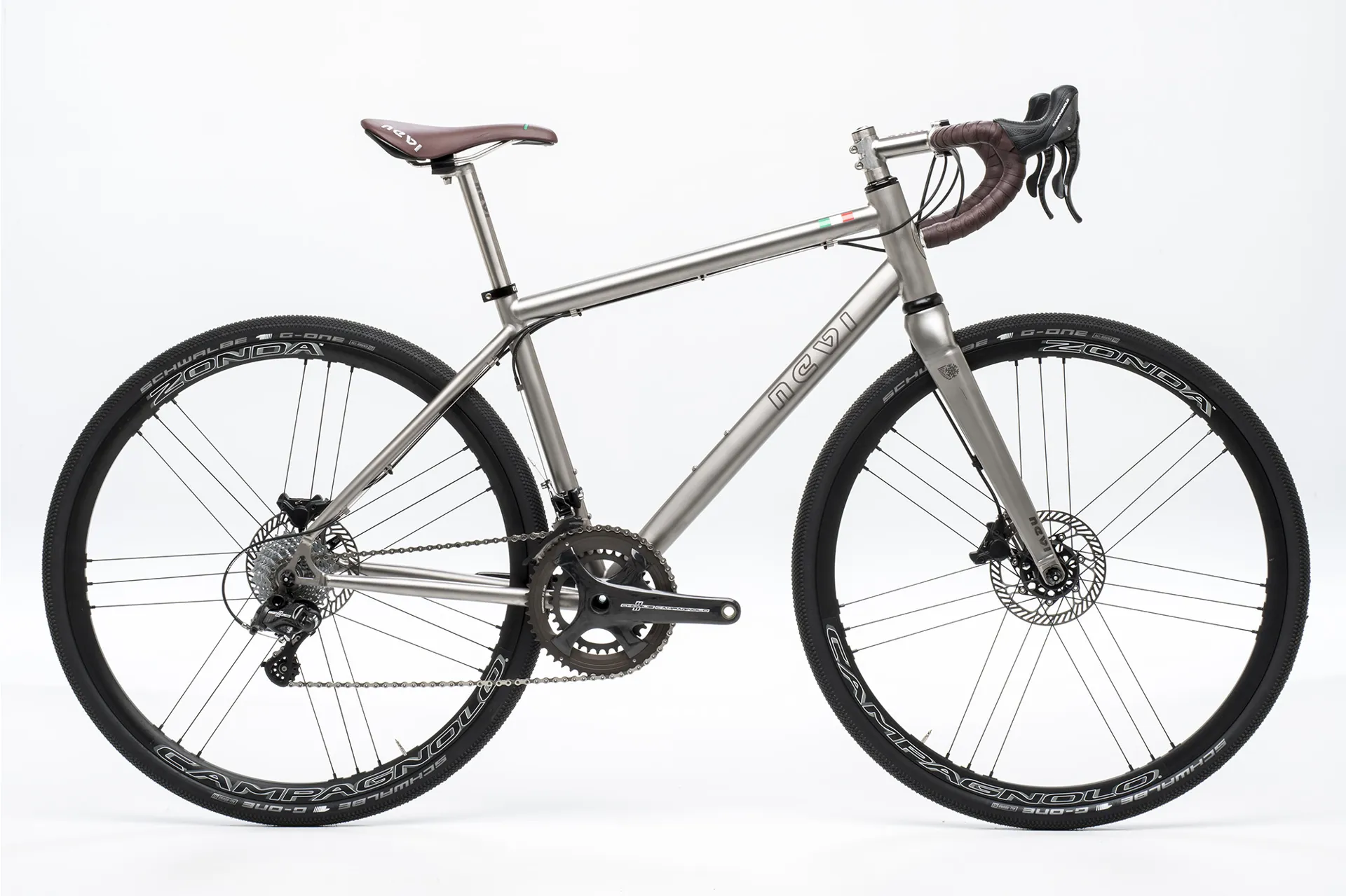 Nevi Titanium Bikes: GRAVEL Hand built Titanium Gravel Disc FRAME